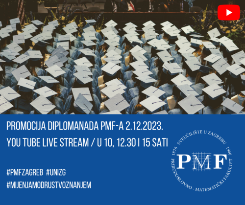 Promocija diplomanada PMF-a 2023 - Aktualnosti - PMF
